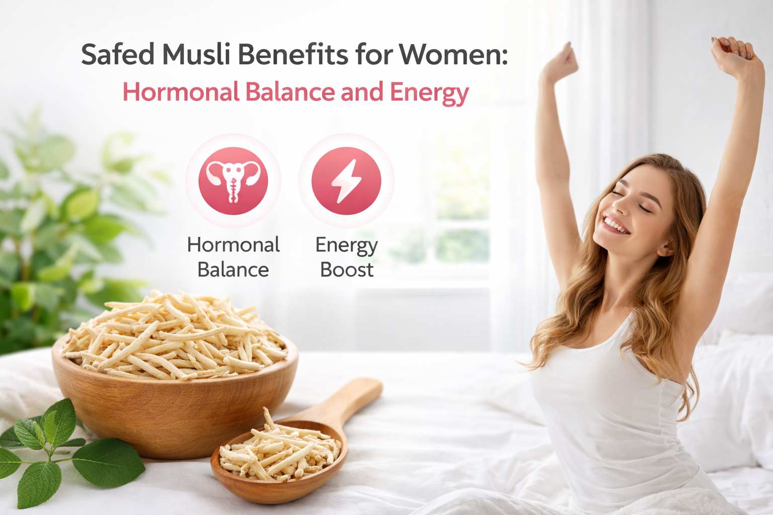 Safed Musli Benefits for Women: Hormonal Balance and Energy